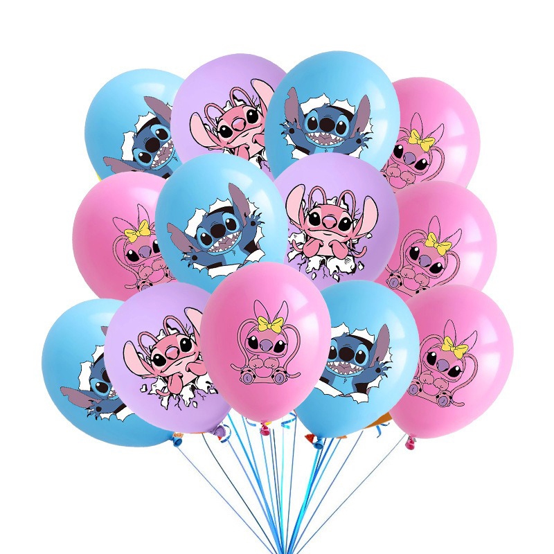 Lilo & Stitch 12 inch Latex Balloons Kids Birthday Party Baby Shower ...