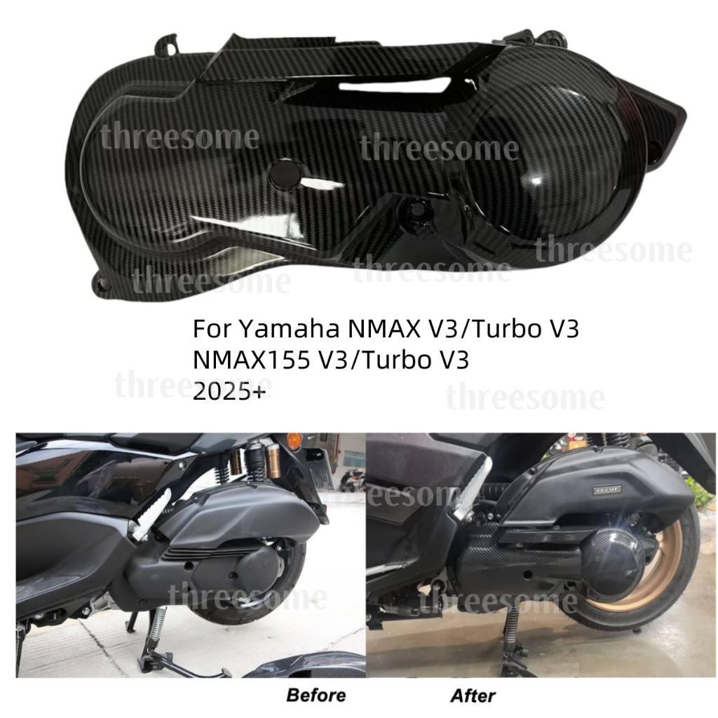 NMAX V3 155 2025 CVT Cover Carbon Water Transfer Protective Crankcase ...