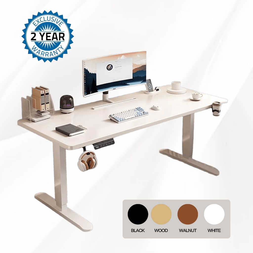 Electric Height Adjustable Table Ergonomic Standing Desk 4 Memory ...