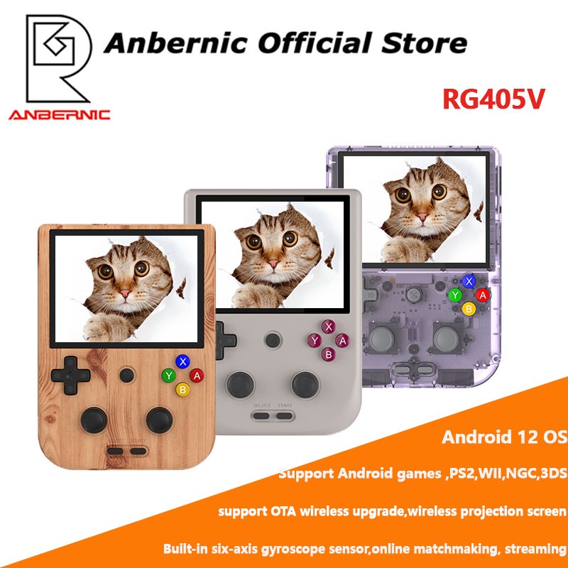 ANBERNIC RG405V Game console 4 inches, 640*480, Android 12 system, Hall ...