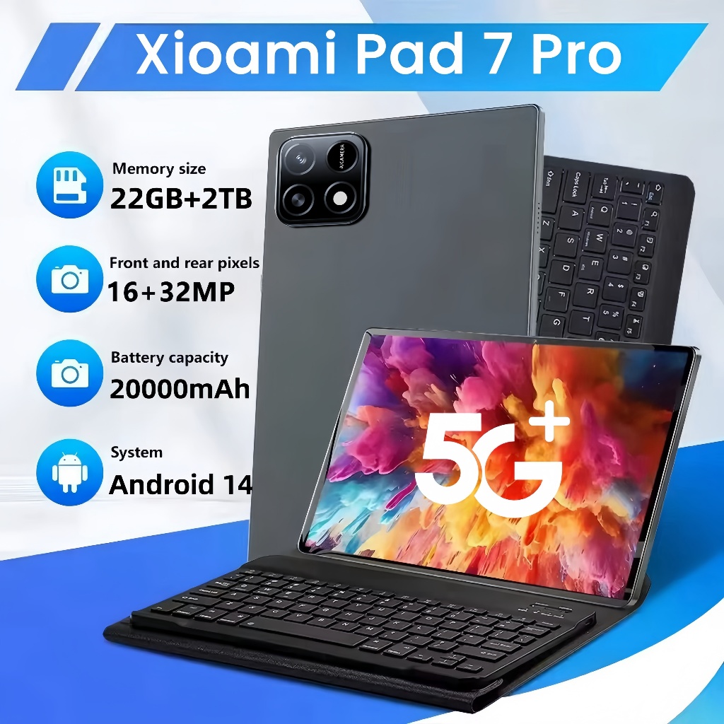 2025 NEW Original Pad 7 Pro Tablet 11inch Snapdragon 888 HD 4K Android ...