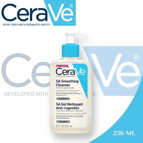 Cerave SA Smoothing Cleanser For Dry, Rough, Bumpy Skin-236ML | Shopee ...