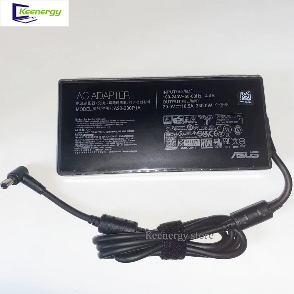 330W Adapter 20V 16.5A Charger For ASUS ROG Strix SCAR 17 i9 G18 ...