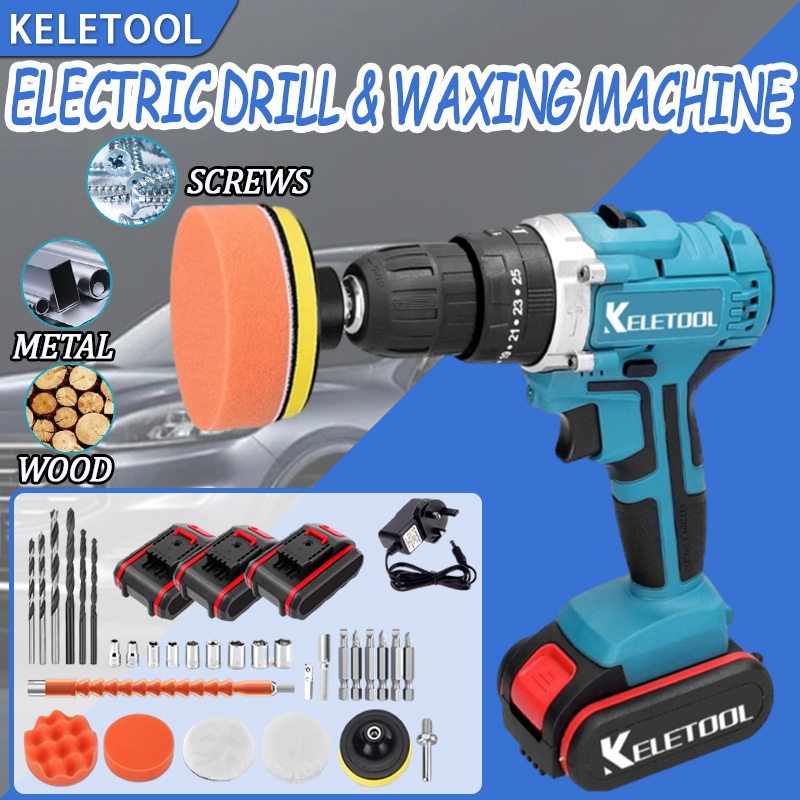 Cordless Drill Power High Performance Large-Capacity Lithium Battery ...