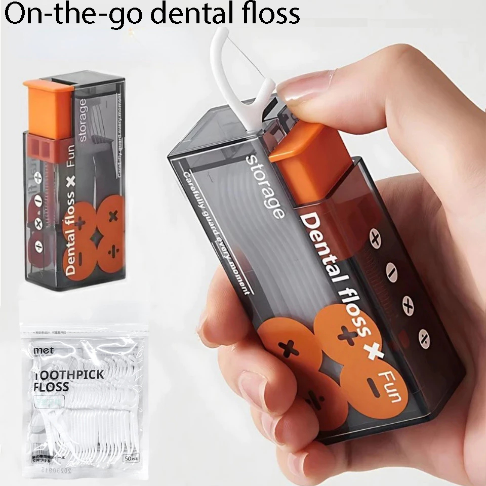 Portable Floss Dispenser Automatic Pop-Up Dental Floss Storage Box ...