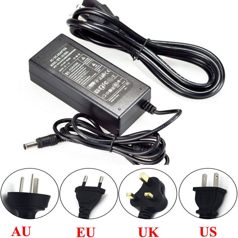 Led Strip Light Power Supply 5A AC to DC Adapter 60W Switch 6A 72W Ac ...