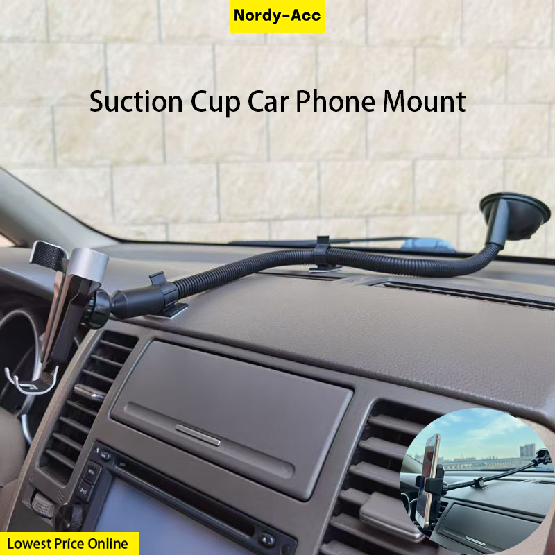Car Phone Holder Universal Suction Cup Gravity Mount Extended Bracket ...