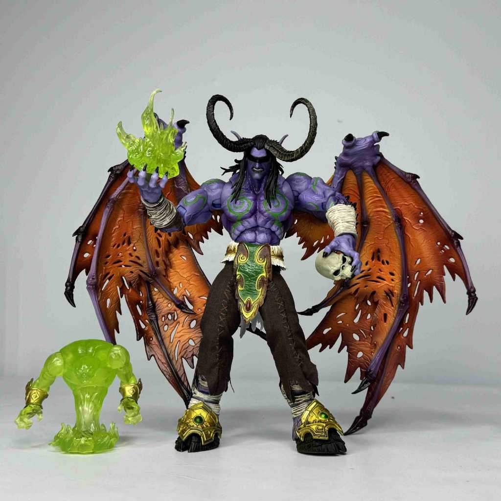 30cm World of Warcraft GK Ilidan Angry Wind Doll Demon Hunter Movable ...