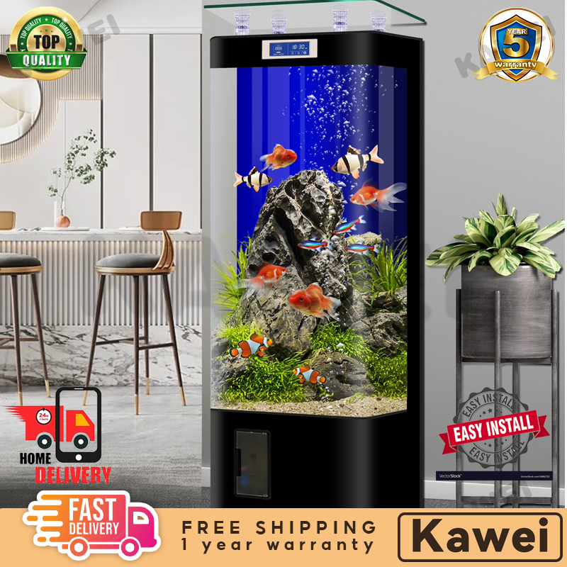 2025 Smart Fish Tank Medium Vertical Filter Fish Tank Set Integrated ...