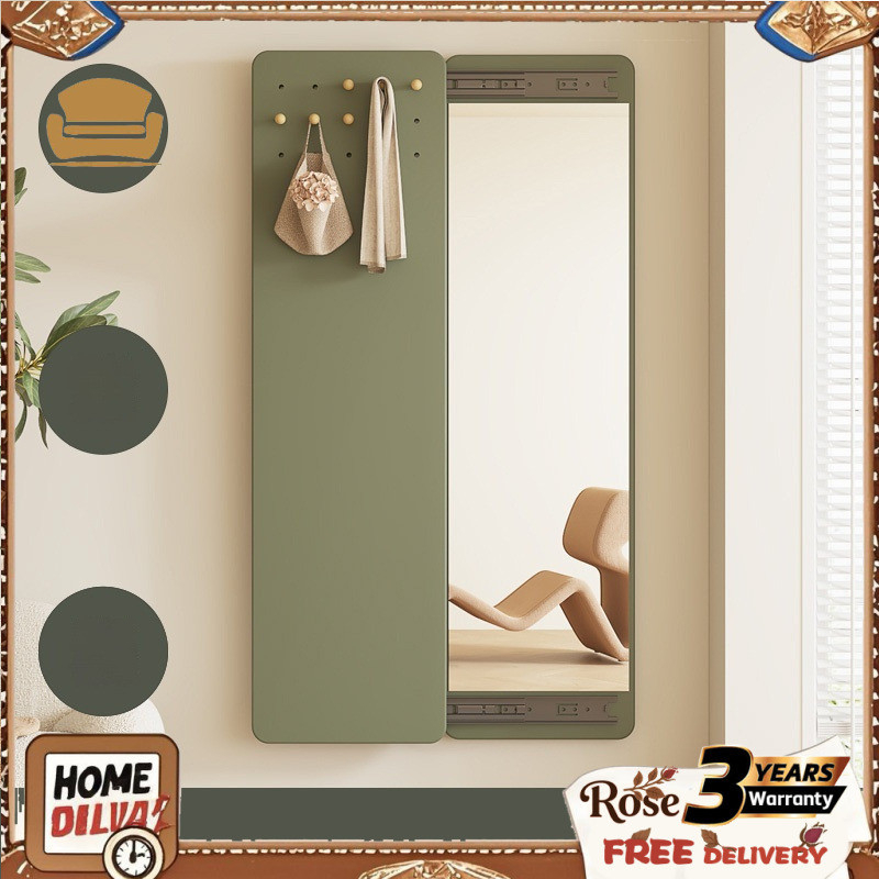 Full Lenh Mirror Invisible Dressing Can Be Closed Hidden Sliding Living ...