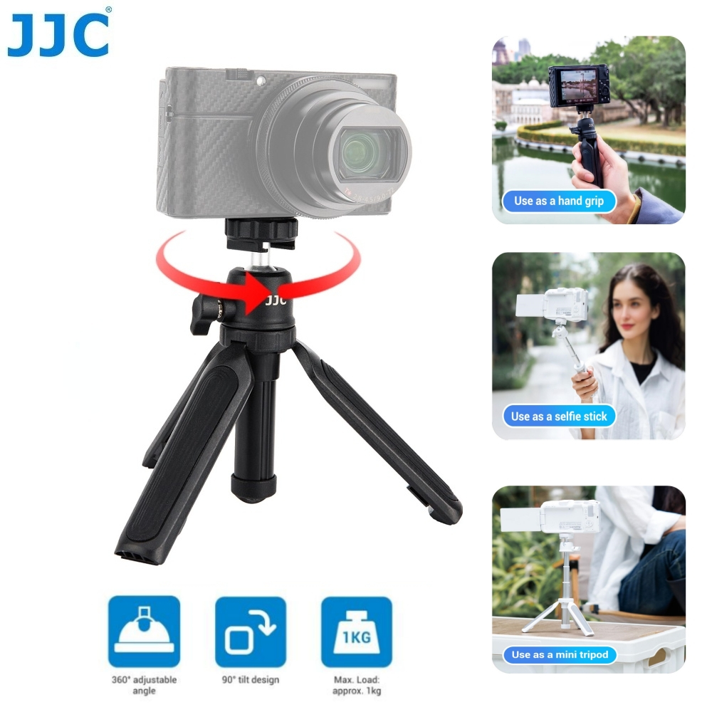 JJC Mini Tripod Grip Selfie Stick Action Compact Camera Mobile Phone ...