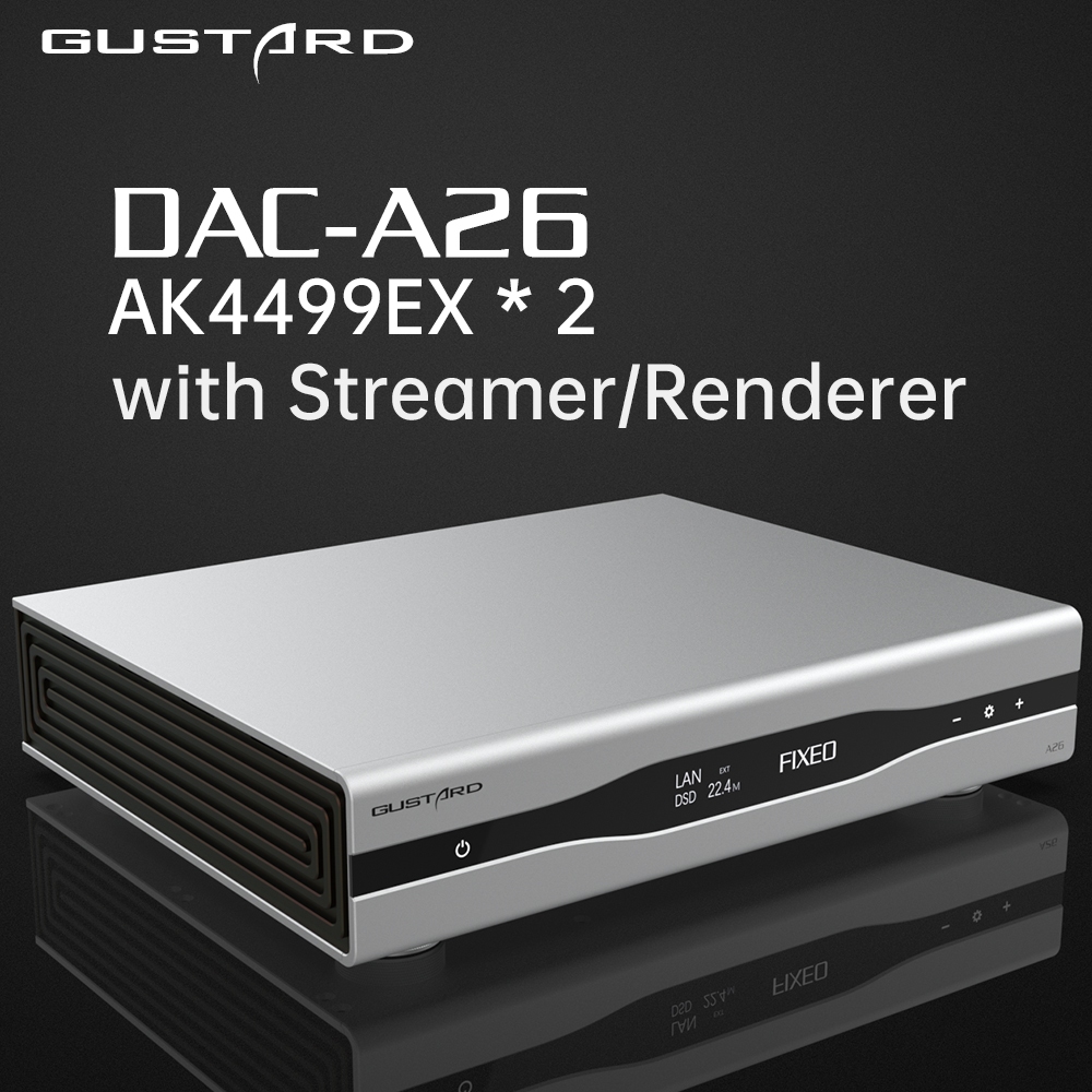 GUSTARD DAC-A26 Network Bridge Network Streaming Decoder Dual AK4499EX ...