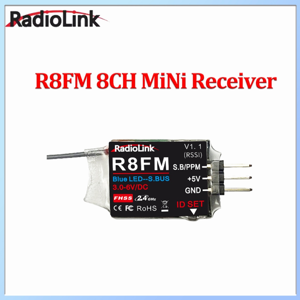 RadioLink R8EF R8FM 8 Channel Receiver For Long Range 2000 Meters With ...