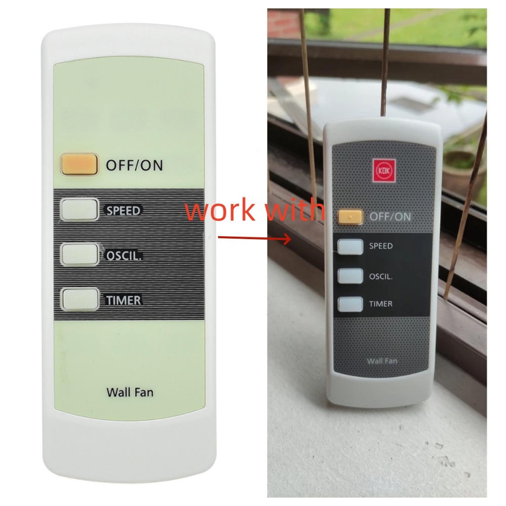 KDK Wall Fan Remote Control KC4GR support KDK M40MS Panasonic F-407ms ...