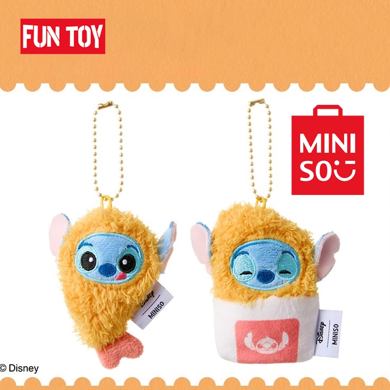 MINISO Disney Stitch Snack Attack Plush Keychain - French Fry & Fried ...