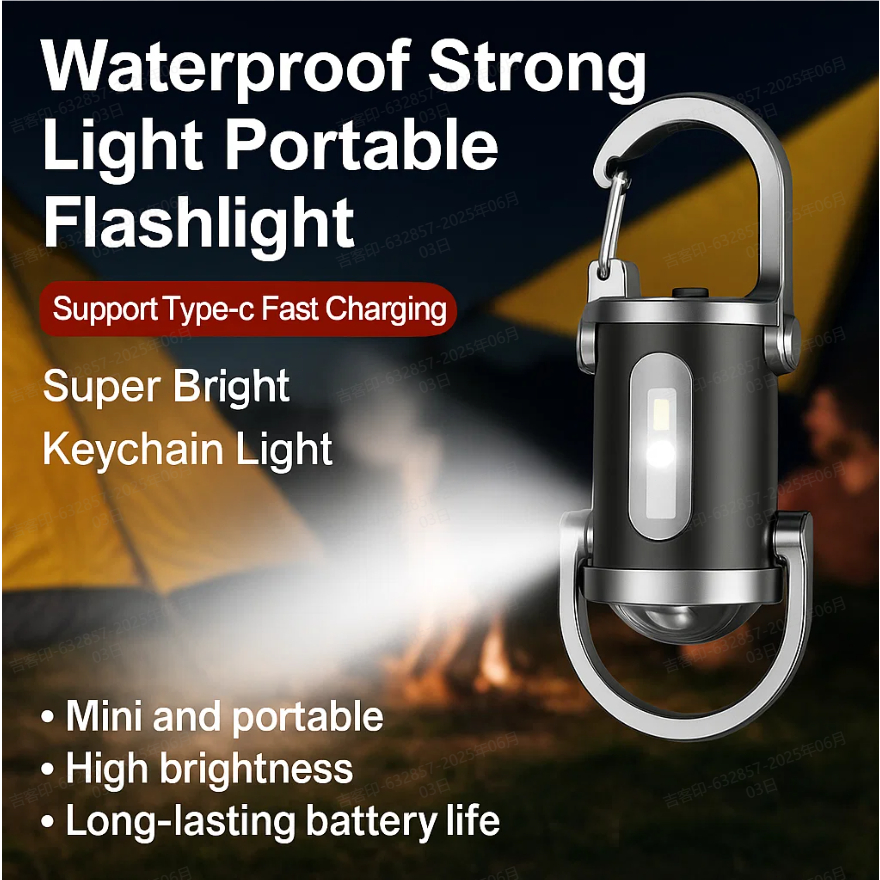 🔥BUY 1 FREE 1🔥【Bright And Strong Light】 Keychain Flashlight/Waterproof ...