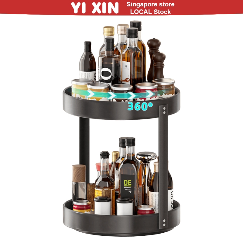 YIXIN Kitchen Organiser Spice Rack Condiments Organizer Sauce Rack Lazy ...
