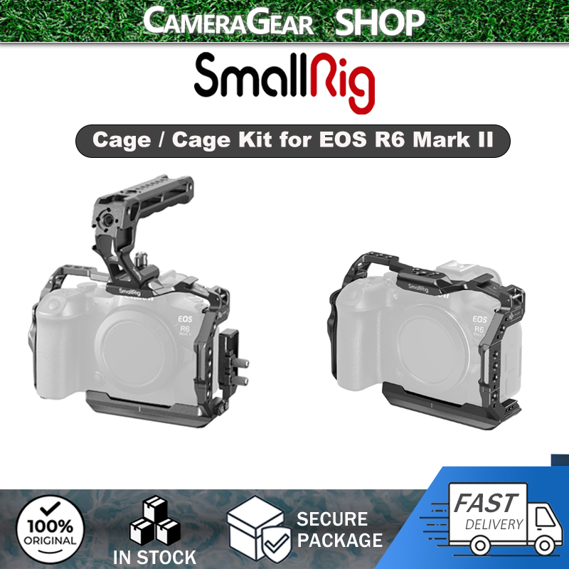 SmallRig R6 II Hawklock Camera Cage Kit with Top Handle and Cable Clamp ...