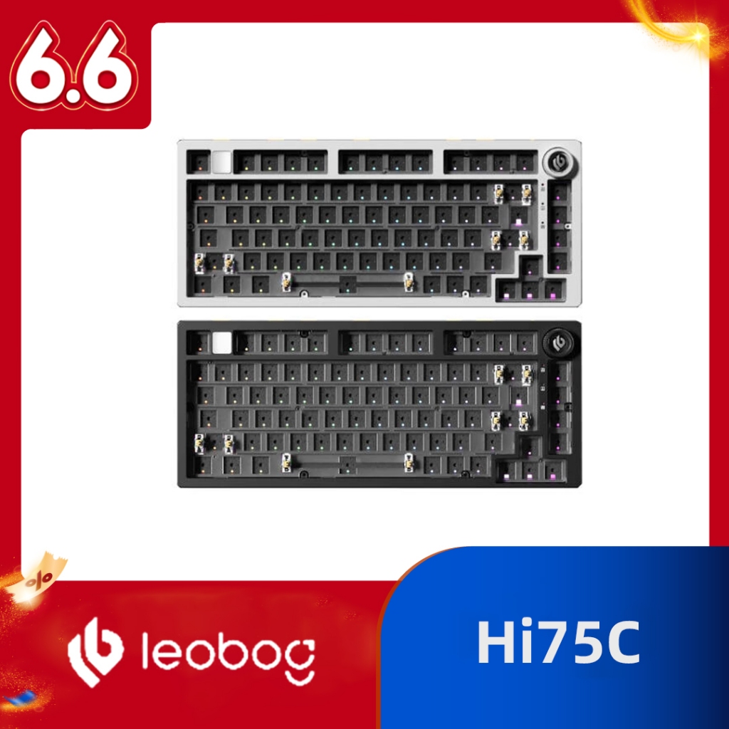 LEOBOG Hi75C Aluminum Wireless Mechanical Keyboard 75% Hot swappable ...