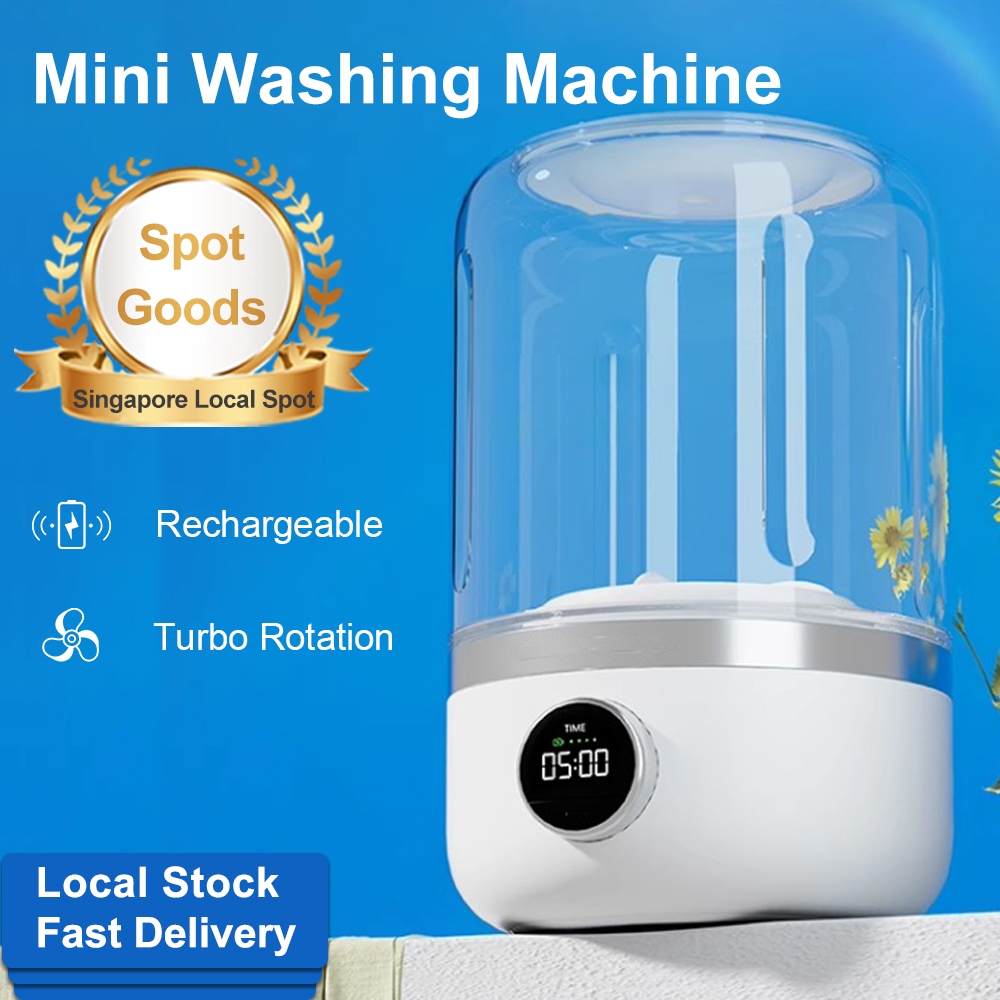 【SG Stock】 WANTECH™ Mini Washing Machine Portable Small Laundry Machine ...