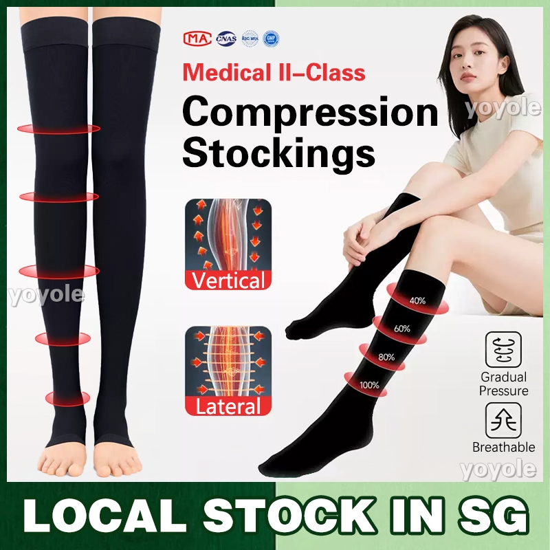 Medical 2nd-Class Compression Stockings for Varicose Veins Pregnant ...