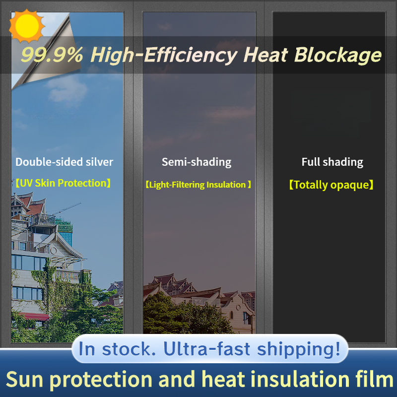 Ready Stock 5-day delivery Glass Film Window Insulation Film Sunscreen ...