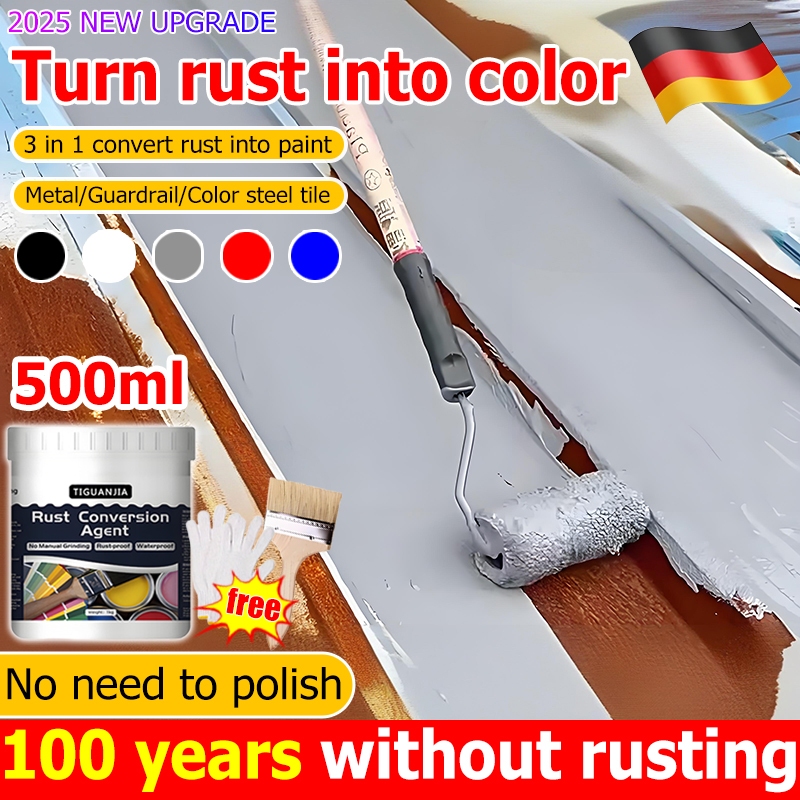 【24 hours delivery】500ml anti rust paint for metal anti rust primer ...