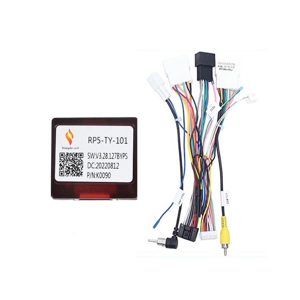Car 20pin Wiring Harness Adapter Canbus Box Decoder Android Radio Power ...
