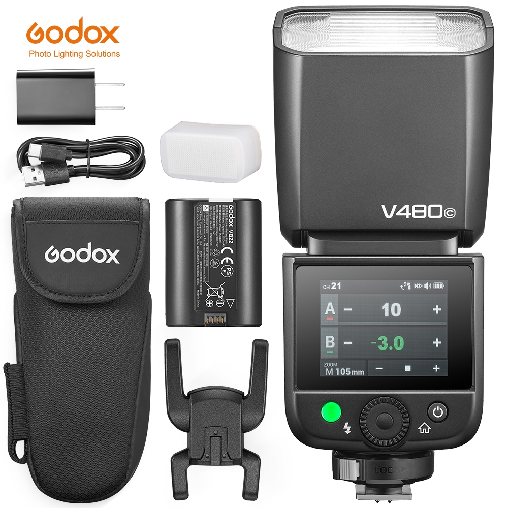 New Godox V480 TTL Speedlite Flash Light On-Camera Flash Speedlite ...