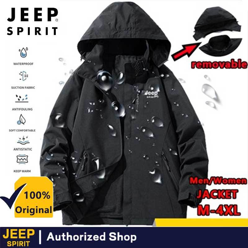JEEP SPIRIT Hiking Jackets For Men Waterproof Clothes Reflective ...