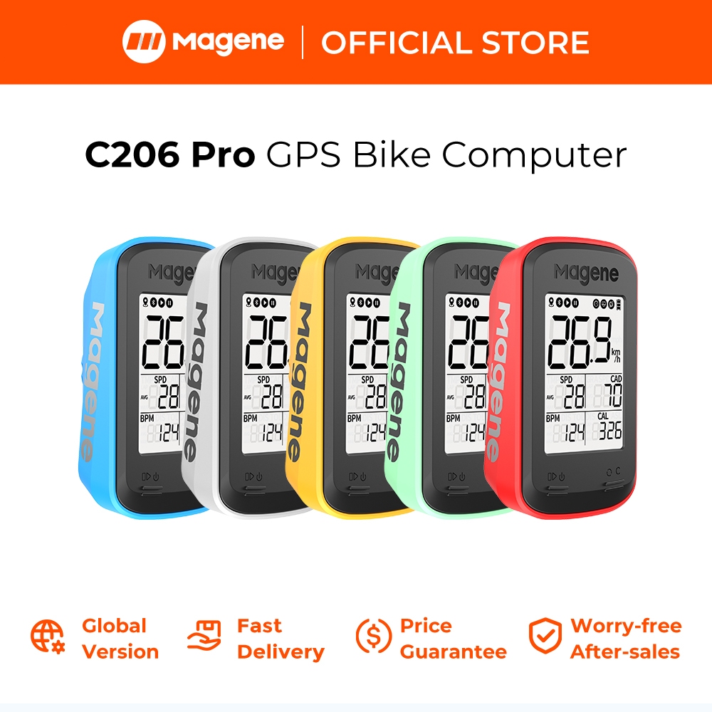 Magene C206 Pro Bike Computer Wireless GPS Speedometer Waterproof Road ...