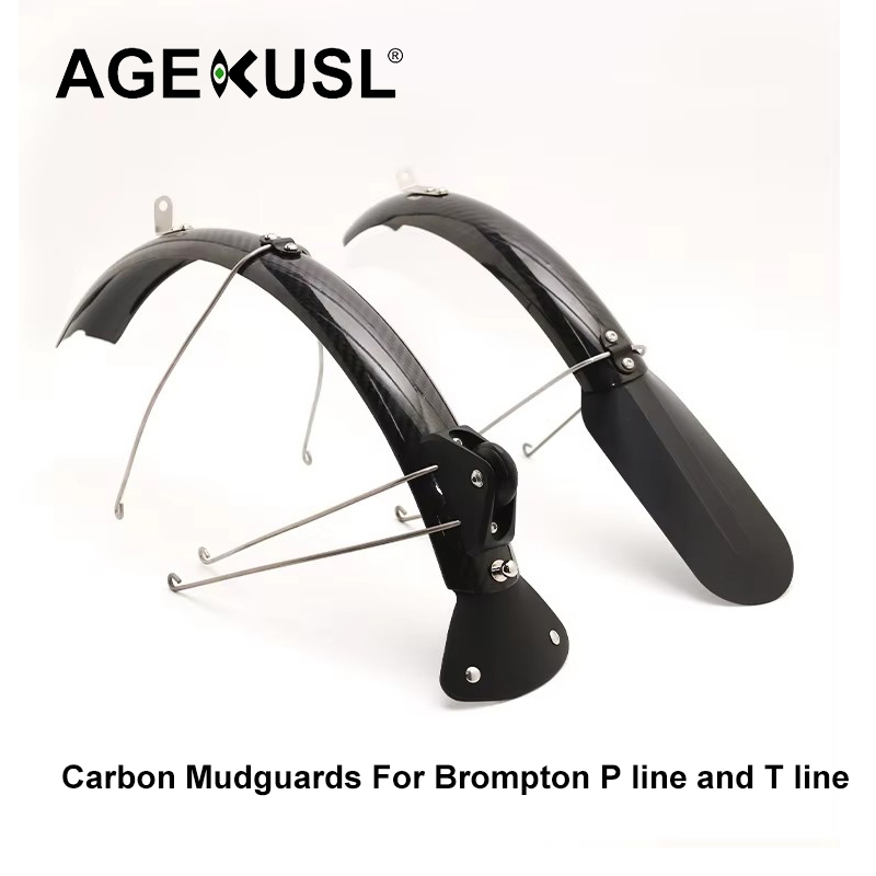 Bike Front Rear Mudguards Carbon Fiber Titanium Fenders Suit for ...