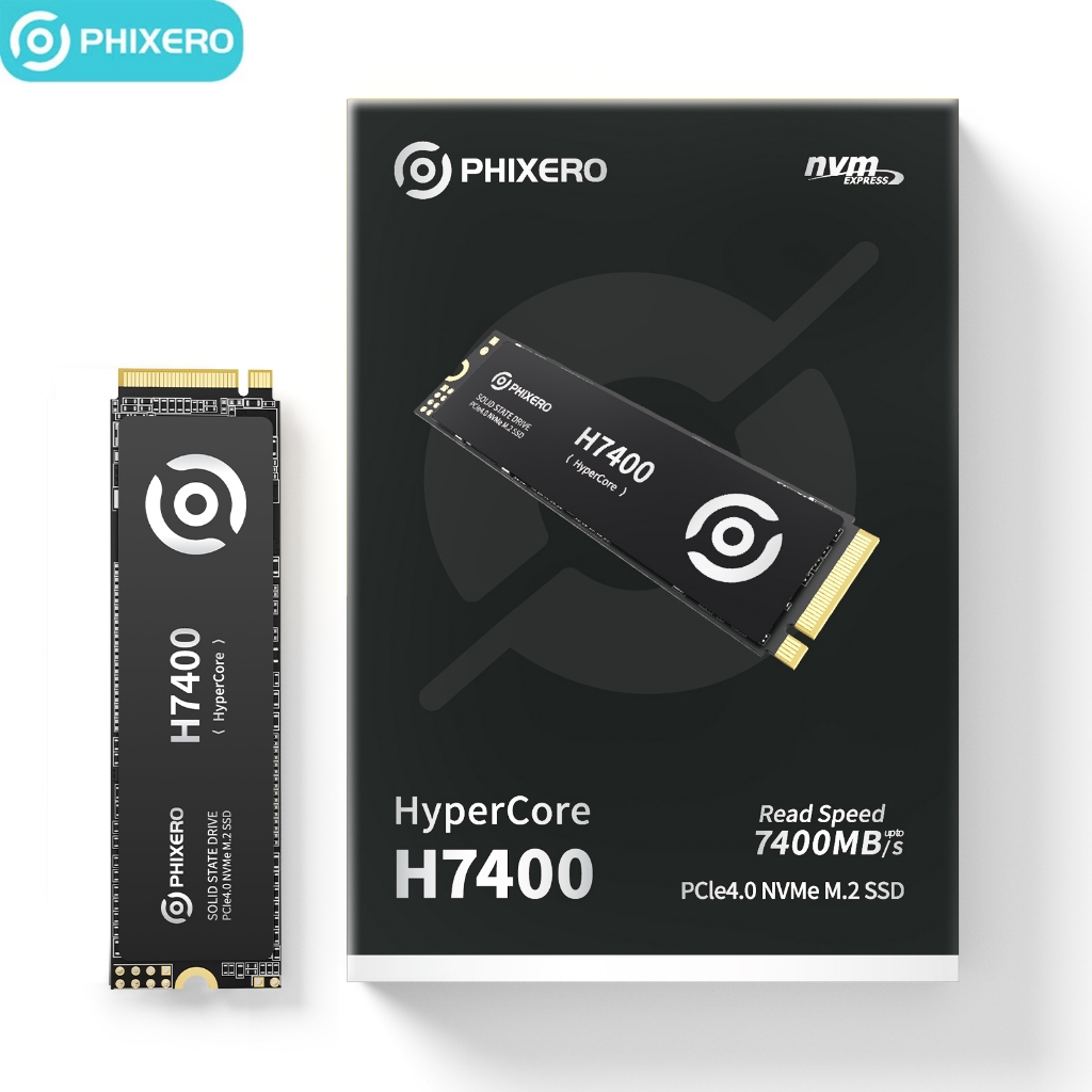 PHIXERO SSD 2TB M.2 2280 NVME SSD PCIe Gen4x4 Read 7400MB/s TLC ...