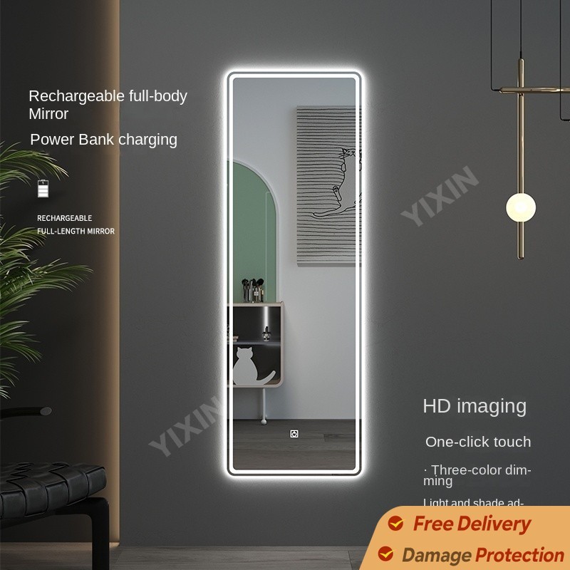 YIXIN Rechargeable Full Body Mirror Led with Light Dressing Mirror Wall ...