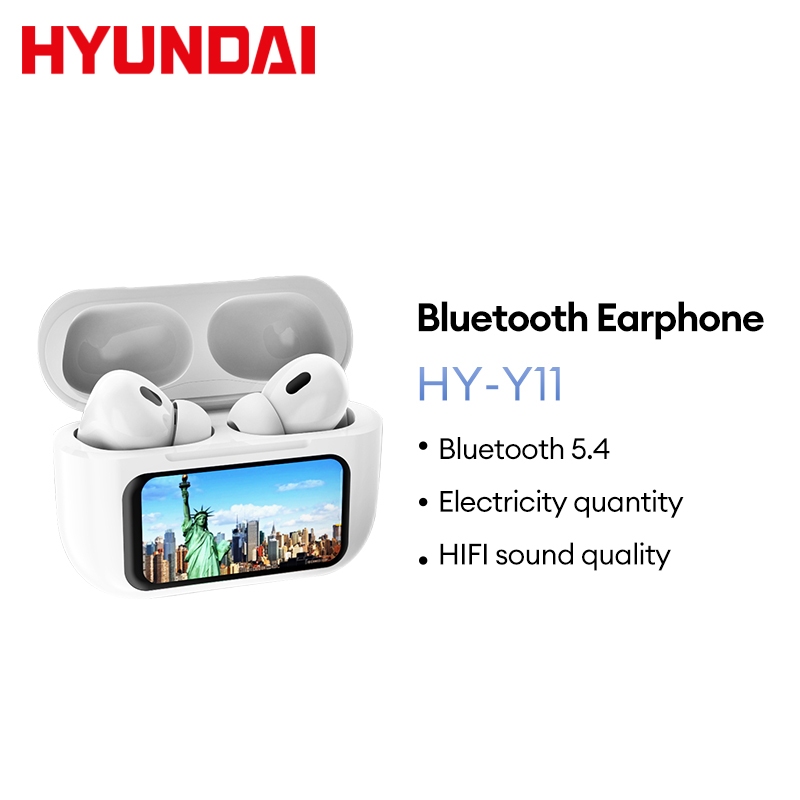 Hyundai HY-Y11 Bluetooth Earphone HIFI Stereo Smart Touch Dual Mode Noise Reduction Bluetooth 5. ...