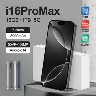 2025 Hot I16 Pro Max 16GB+1TB 6.8HD Smartphone Dual SIM 4G 5G Global ...