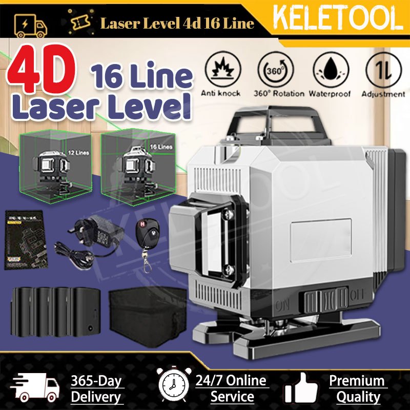 Laser Level 12/16 Gauge Line Mini Laser Level Tool Green Maker Laser ...