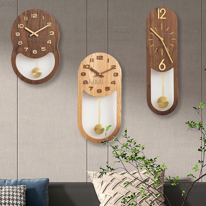 AIMI Various Styles Of Crystal Porcelain Wood Wall Clocks For Home Use ...