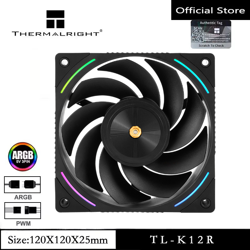Thermalright TL-K12R 120mm Reverse Fan CPU Cooler Fan 2150RPM Speed ...