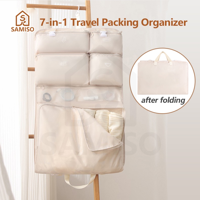 🇸🇬 SG Stock 7 in 1 Foldable Packing Cubes for Travel, Business Travel ...