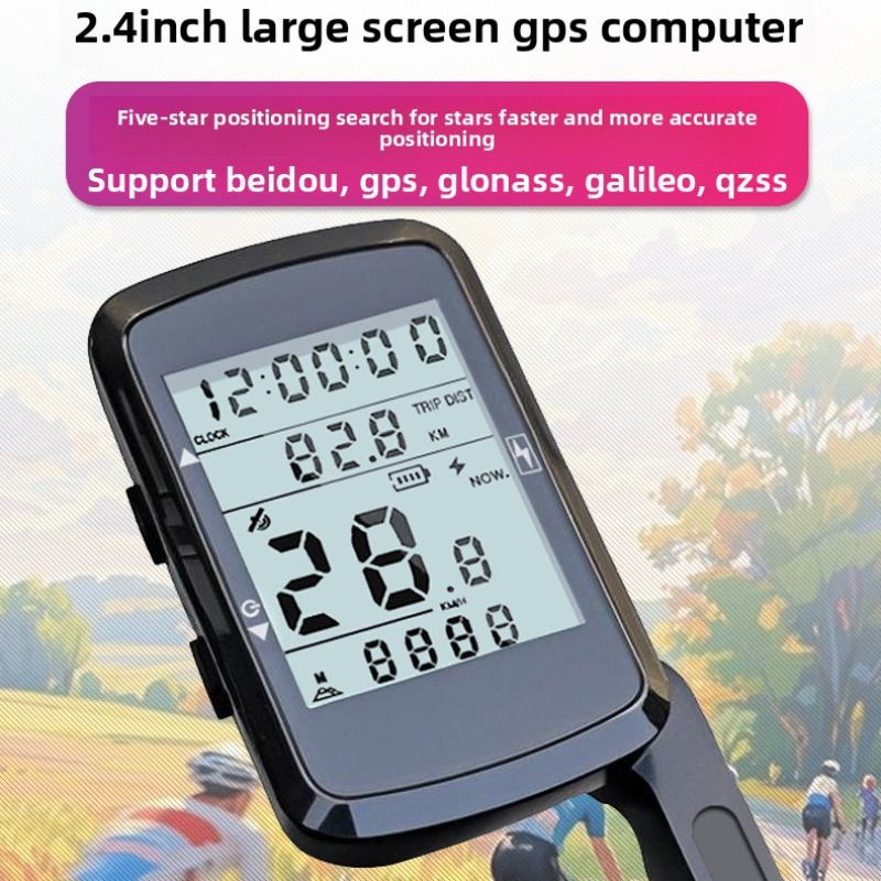2.4-inch Cycling GPS Computer - Multi-GNSS Positioning, 28H Battery & Type-C Charging ...