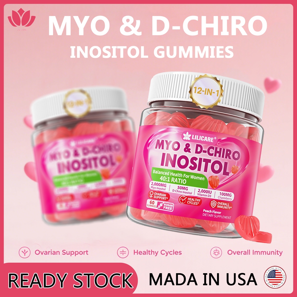 LILICARE Sugar Free 2000mg Myo Inositol Gummies Supplements for Women ...
