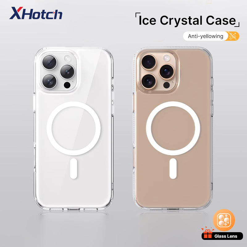 【Ultra Slim】XHotch For Magneti Crystal Clear Phone Case For iPhone 17 ...