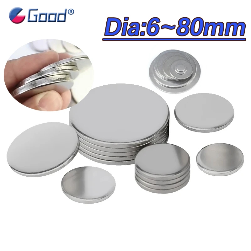 304 Stainless Steel Disc Round Steel Sheet Circular Metal Plate Disk ...