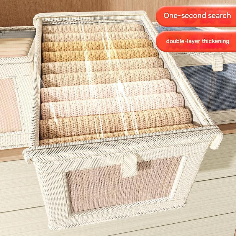 Heavy-Duty Oxford Cloth Storage Chest with See-Through Window & Top ...