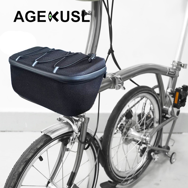 AGEKUSL Bike Front Bag Basket Bags Front Rack Pack Carrier Cycling Bags ...