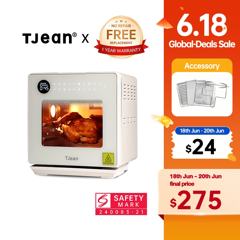 TJean Steam Oven Multifunctional Household Steam Air Fryer Oven Toaster ...
