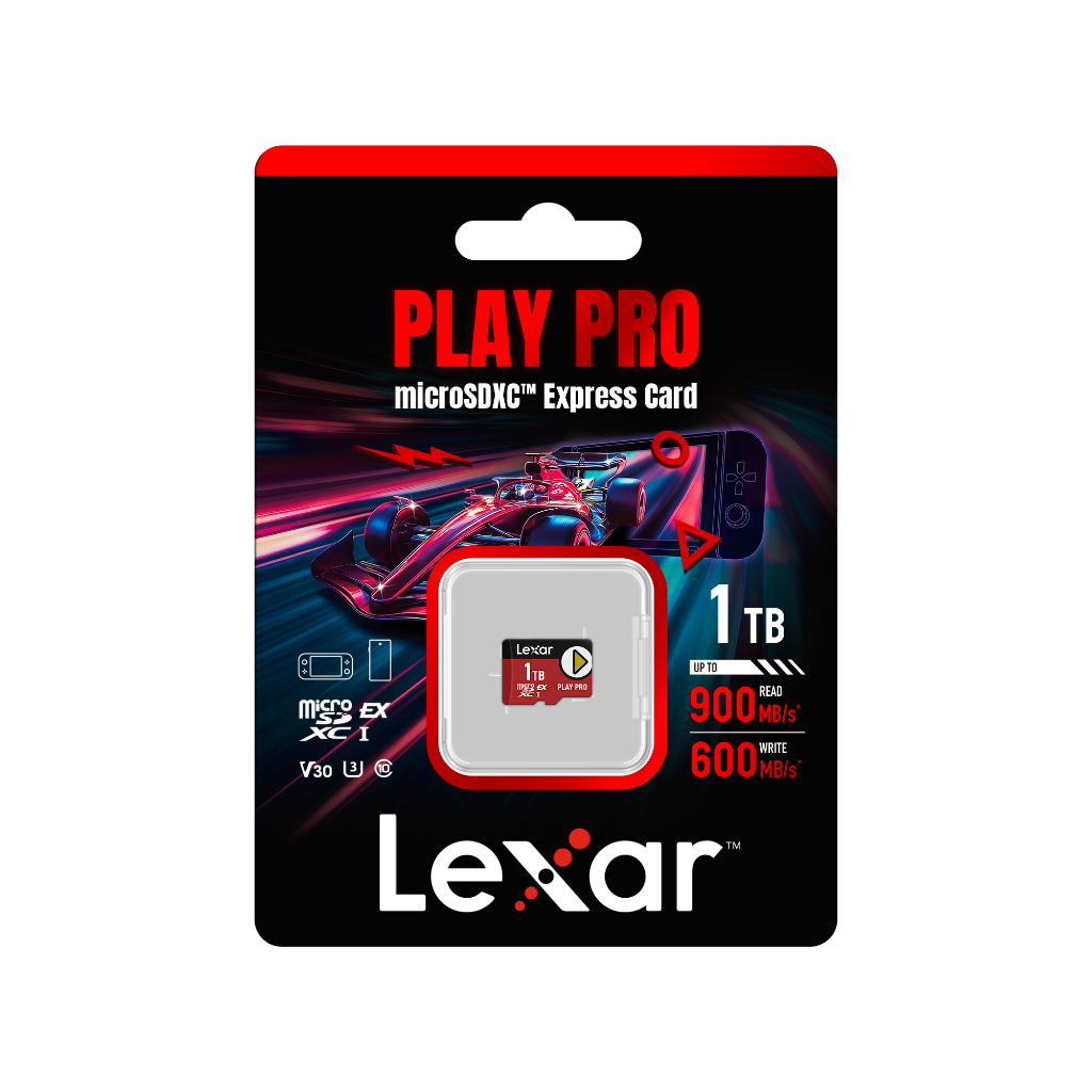 Lexar 1TB PLAY PRO microSDXC Express Card (LMSXPS01TB) - R:900MB/s, W ...