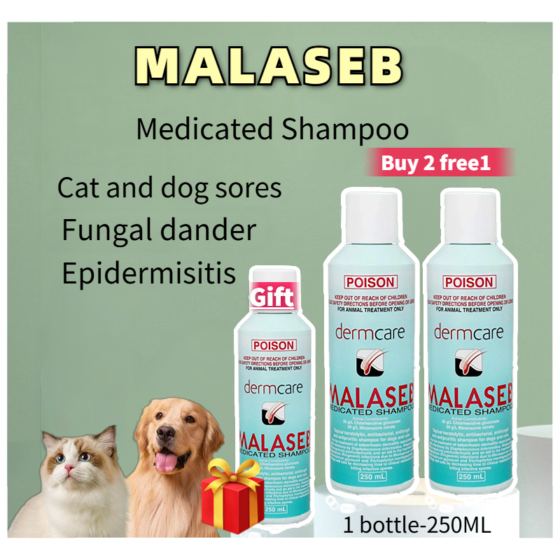 【Ready stock】（buy 2 get 1）Malaseb Shampoo for Dog / Dog Shampoo / Cat ...