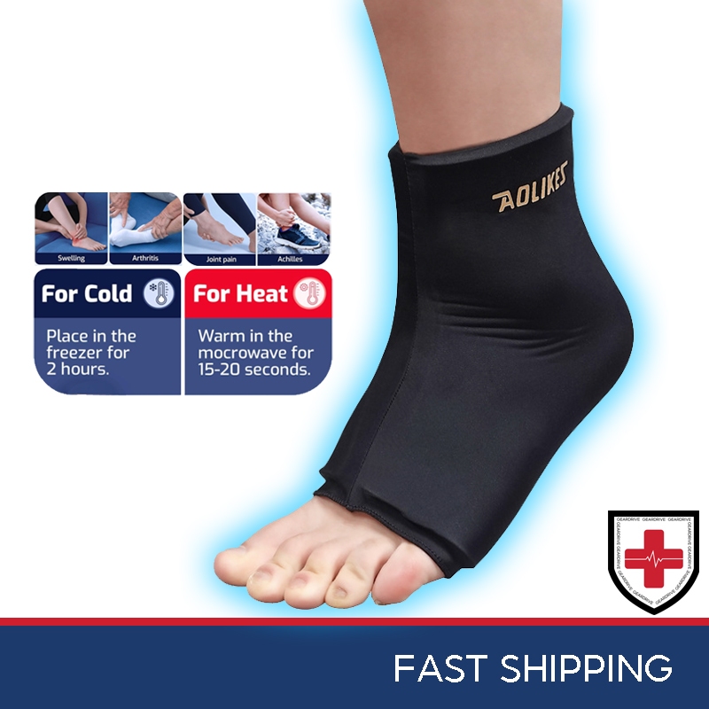 Ankle Ice Pack Wrap for Swelling - Hot/Cold Therapy Ice Wrap for Foot ...
